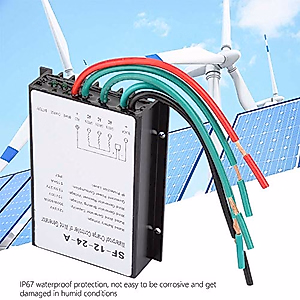 Fafeicy Wind Turbine Controller, SF-12-24-A 12V/24V Waterproof Wind Turbine Generator Charge Controller Regulator, Dynamo for Solar Street Lights, Courtyard Lights