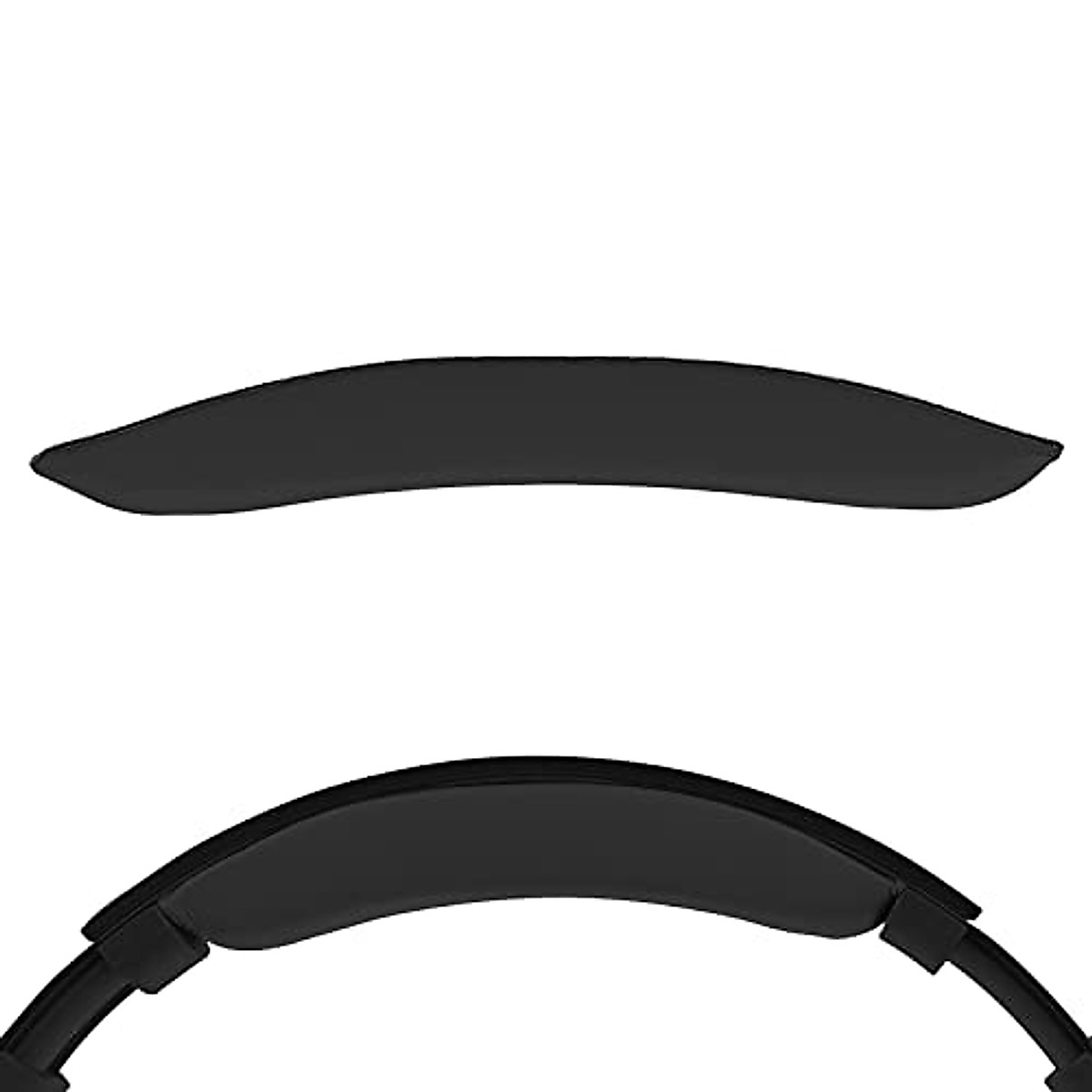 Geekria Protein Leather Headband Pad Compatible with Sony MDR-100ABN, WH-H900N, Headphones Replacement Band, Headset Head Cushion Cover Repair Part (Black)