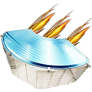 Smokitcen Adjustable Heat Focusing Reflector for Round Natural Gas and Propane Patio Heaters