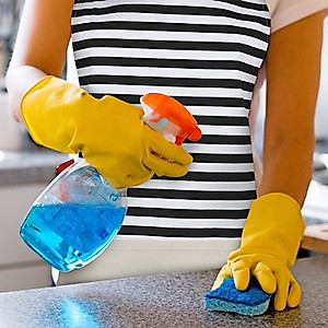 FirstKitchen Kitchen Apron Women, Canvas Apron with Pockets, Black and White Striped Apron, Cooking Aprons for Women, Men Chef, Kitchen Bib Apron for Baking, Grilling and Gardening