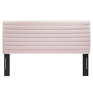 Modway Tranquil Performance Velvet Full/Queen Headboard in Pink
