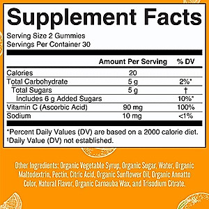 USDA Organic Vitamin C Gummies for Kids & Vegan Omega 3 Gummies for Kids Bundle by MaryRuth's | Immune Function & Overall Health | Omega 3 with Vitamin C, Vitamin E, Flaxseed Oil | Brain Health