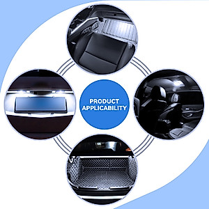 NTNEV 42PCS Car LED Bulb Kit, Vehicle Interior Mini Bulbs Kit, T10 1157 31mm 36mm 41mm LED Dome Light Festoon Bulbs, Brake Light, Dome Light, Map Light, Parking Light (White)