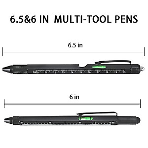 Gifts for Dad Men Him, Gadgets for Men, 2PCS 9 in 1 Multi-tool Pen Set Birthday Fathers Day Thanksgiving Valentines Day Gifts Christmas Stocking Stuffers for Boyfriend Grandpa from Daughter Wife