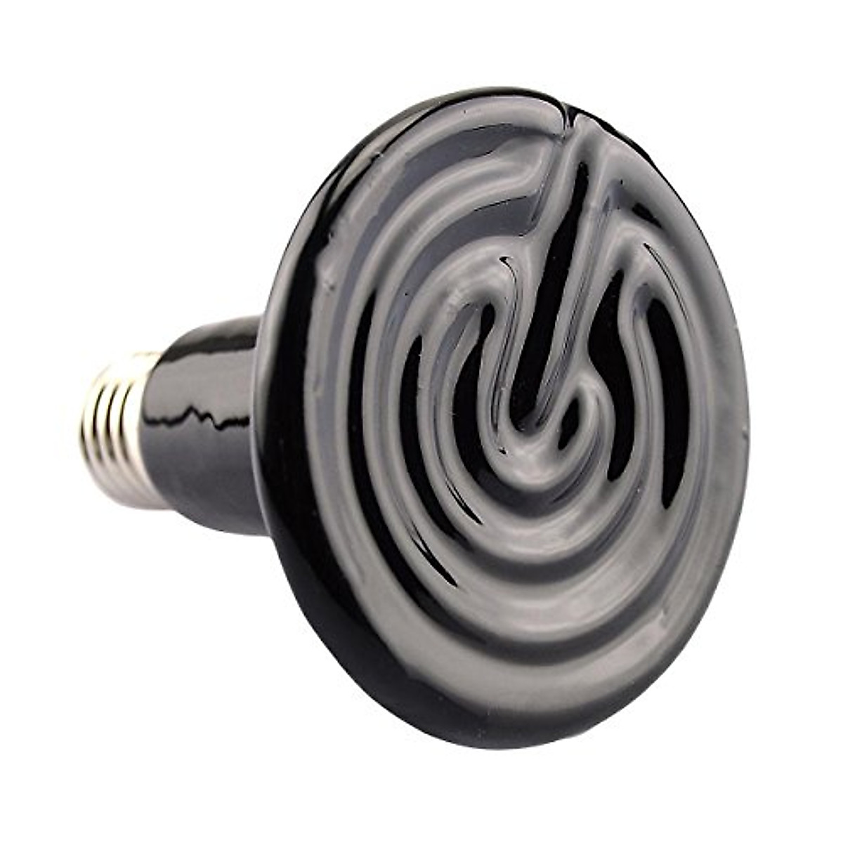 Siye Ceramic Infrared Heat Emitter Brooder Coop Pet Infrared Lamp Bulb Reptile Heat Lamp Heater Emitter Brooder Appliances Bulb Pet Coop Grow Light, White (150W(black))