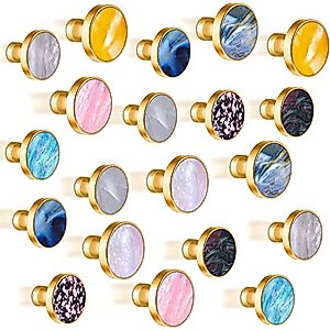 20 Pcs Brushed Gold Shell Decorative Wall Hooks Bathroom Towel Hook Hanger Cute Hat Hooks Brass Hanging Knobs for Walls Round Coat Hooks for Key Purse Girls Clothing Hotel Coat, 1 , 1.2 , Wall Mounted