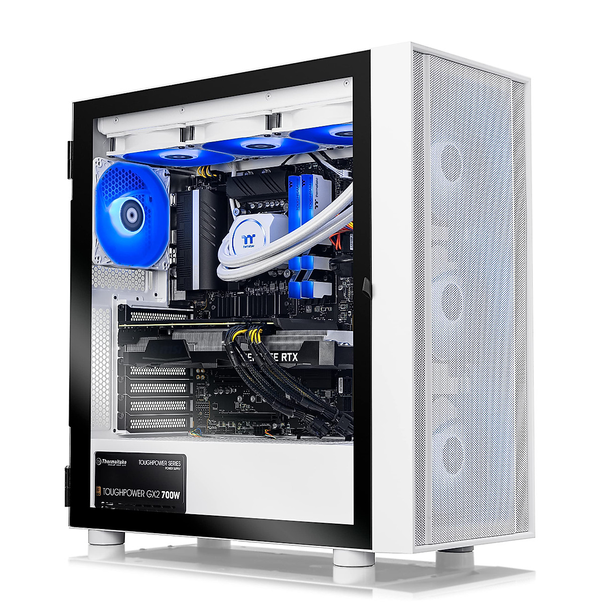Thermaltake Aero i370 R4 AIO Liquid Cooled Gaming Desktop (Intel® Core™ i7-12700KF, ToughRam RGB DDR4 3600Mhz 16GB, NVIDIA® GeForce RTX™ 3070, 1TB NVMe M.2, Win10 Home) H5AR-Z690-370-LCS