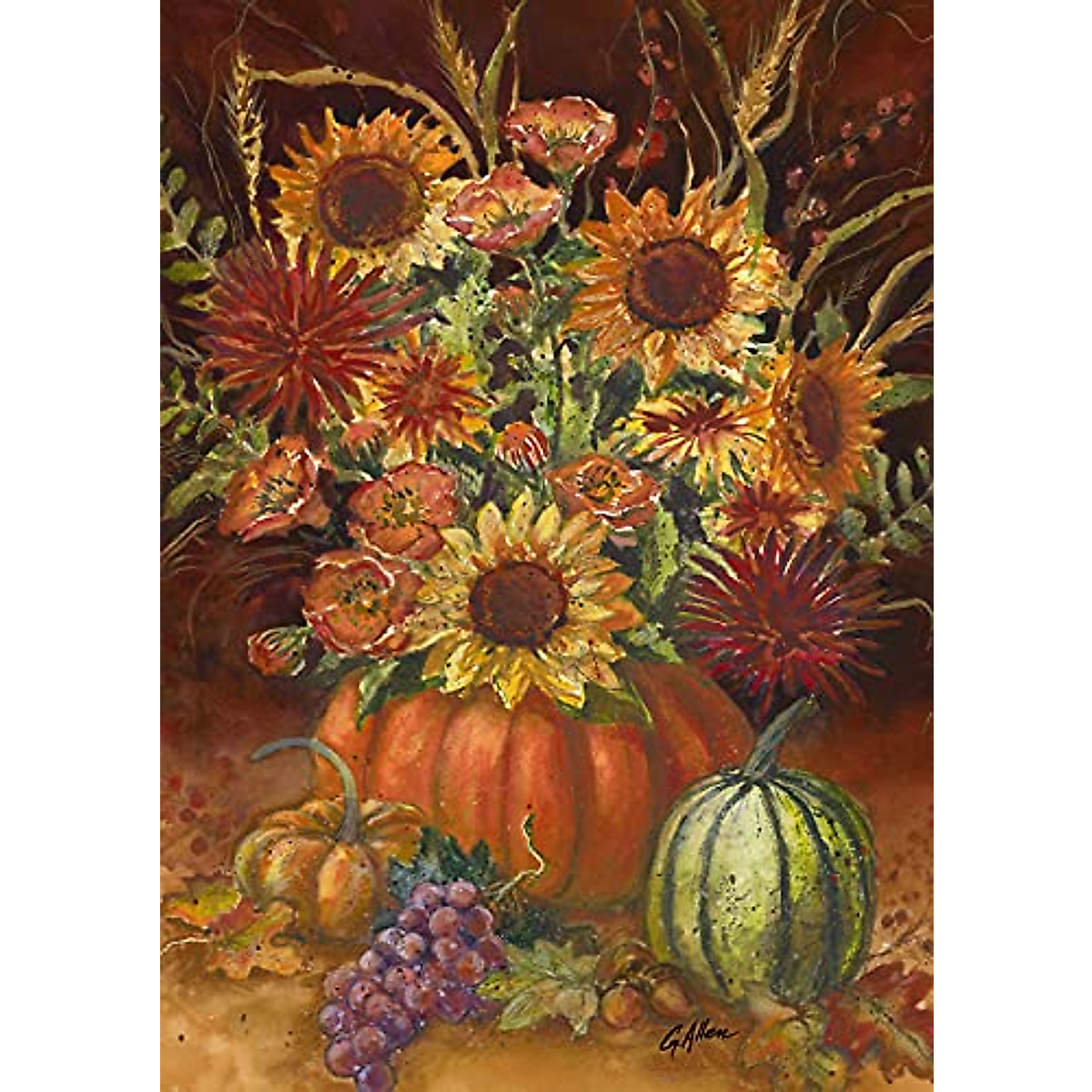 Toland Home Garden 102529 Fall Burst Fall Garden Flag 28x40 Inch Double Sided for Outdoor House Yard Decoration