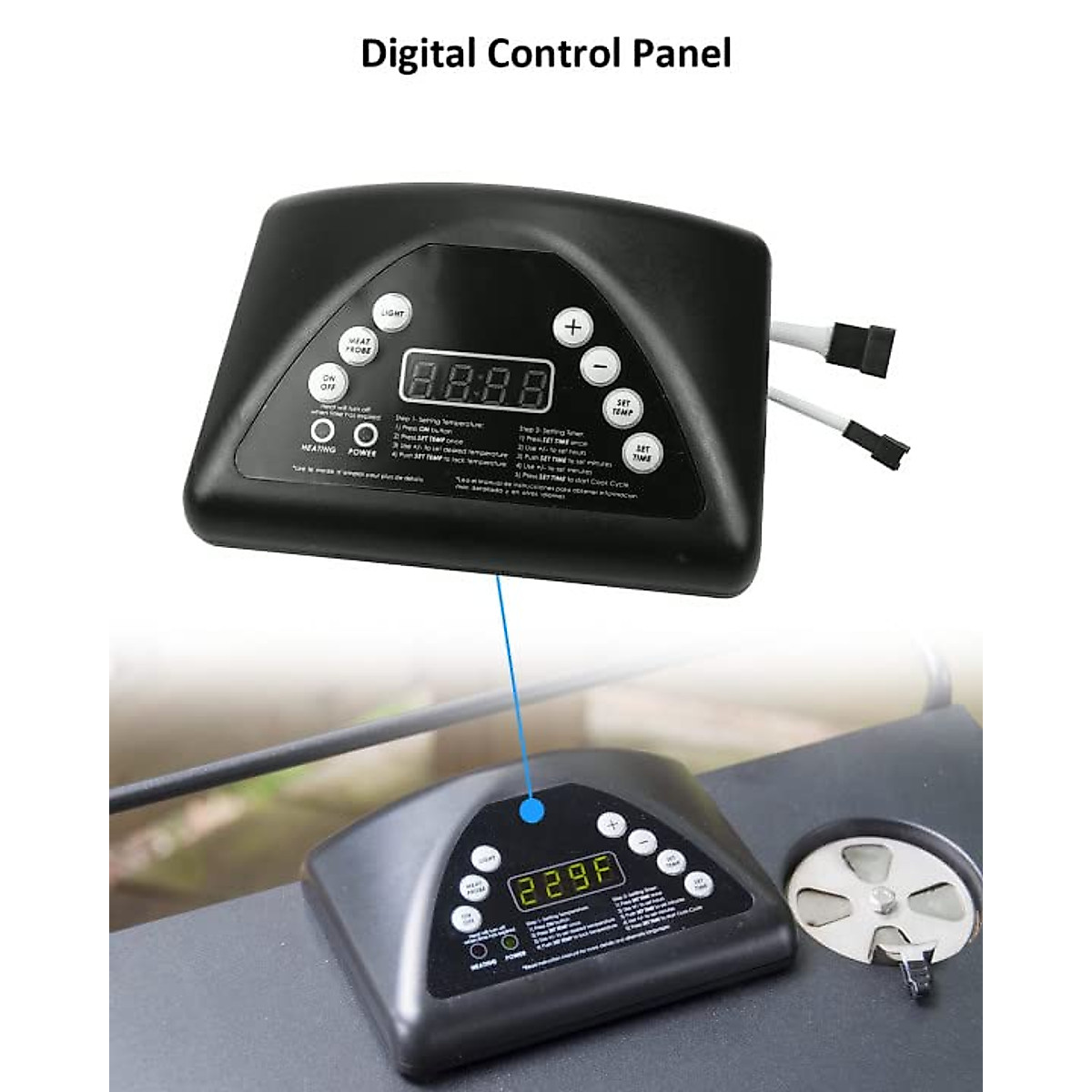 Digital Control Panel, Replacement 9907100001 Part for Masterbuilt Digital Control Panel Kit, Compatible with Masterbuilt 20070311/20070411/20072614