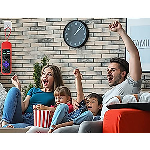 TOKERSE Glow Remote Cover for Roku Steaming Stick/Voice/Express/Premiere Remote - Silicone Case Cover for TCL Hisense Roku TV Smart TV Remote Control Replacement Cover Case Glow in The Dark - GlowBlue