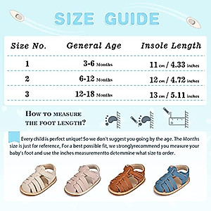 Babelvit Infant Baby Girls Boys Soft Summer Sandals Casual Dress Shoe Anti Slip Rubber Sole Outdoor Flats Toddler First Walker Shoes