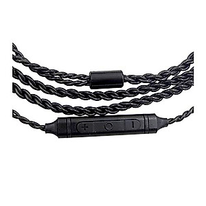 Meijunter Headpones Cable Replacement Extention Cord 2 Pin 0.78mm for Westone W4R UM3X KZ ZS10 1964 - Upgrade Stereo Audio Wire with Remote Control and Mic Function