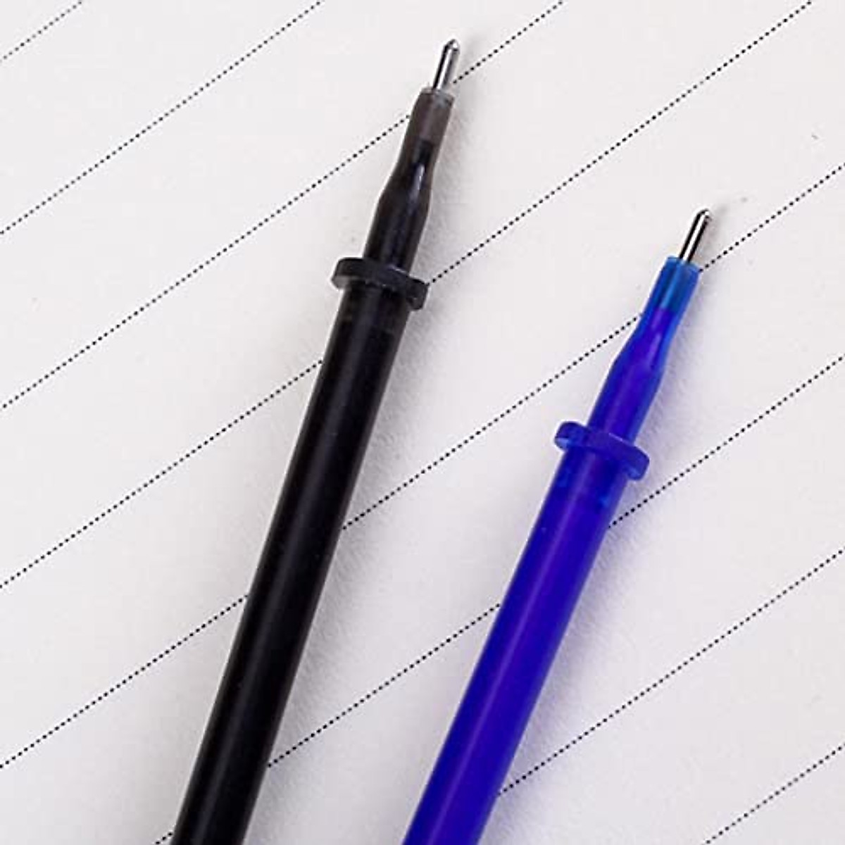 N.D 50pcs Erasable Pen Refill, 0.5mm Needle Head Black Replacement Gel Ink Pen Refill for Kids Students Writing Stationery Supplies