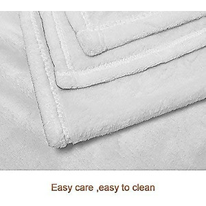 HommomH 50"x60" Blanket Soft Fluffy Fleece Throw for Sofa Bed Forest Black Bears