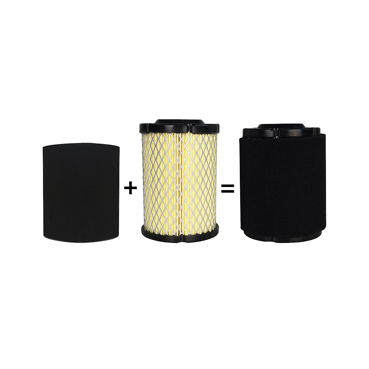 Kvjicdo 737-05129 Air Filter 951-12690 Oil Filter Fit For C-Cadet T-Bilt MTD Engine Fuel Filter Spark Plug kit Parts Rep 937-05129 490-200-M070