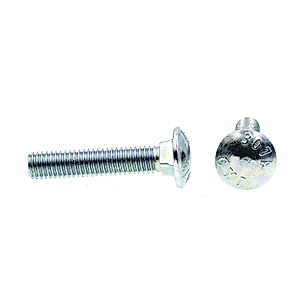 Prime-Line 9063592 Carriage Bolts, 3/8 In.-16 X 2 In., A307 Grade A Zinc Plated Steel (50 Pack)