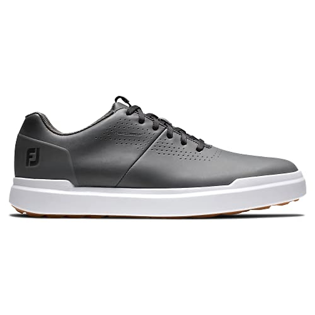 FootJoy Men's Contour Casual Golf Shoe, Charcoal/White, 9