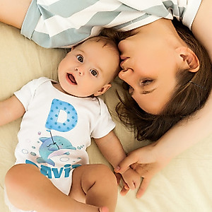 Ugly Christmas Sweater Personalized Girl Boy Baby Bodysuit Gift w/Name & Initial Newborn 6 12 18 24 Months Clothes