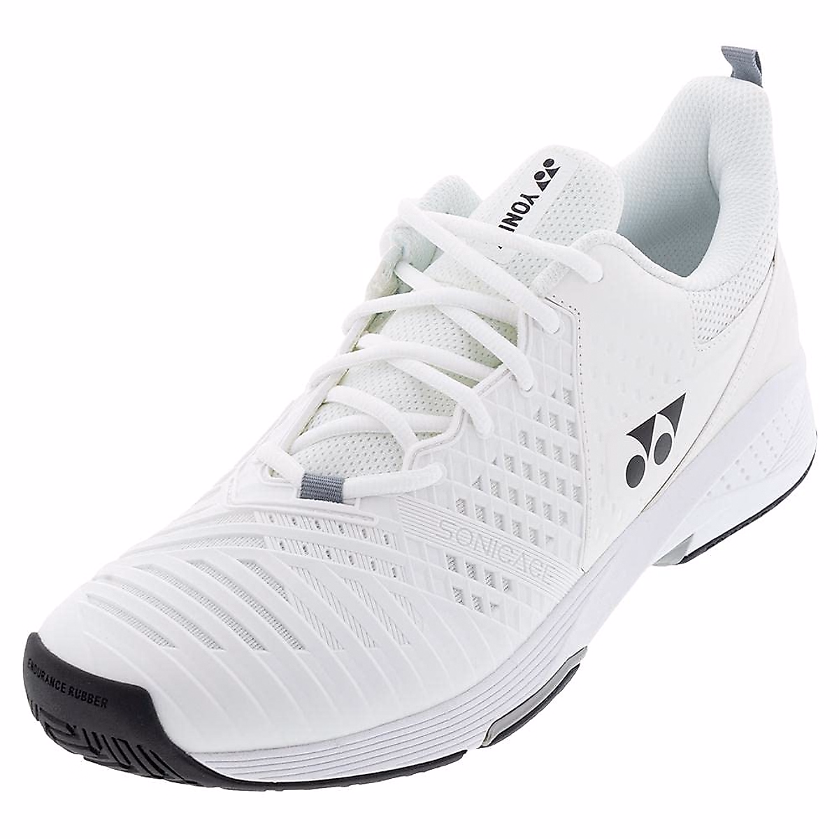 YONEX Men's Power Cushion Sonicage 3 Tennis Shoes (White/Red, us_Footwear_Size_System, Adult, Men, Numeric, Medium, Numeric_9)