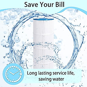 Future Way 4-Pack C3030 Pool Filter Cartridges Replacement for Hayward SwimClaer C580E, C3030, C3025, C3020, Replace Pleatco PA81, Hayward CX580XRE, 325 sq.ft
