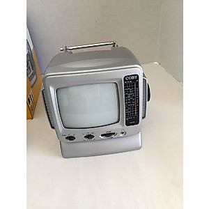 Coby CX-TV1 5" Black-and-White TV with AM/FM Tuner