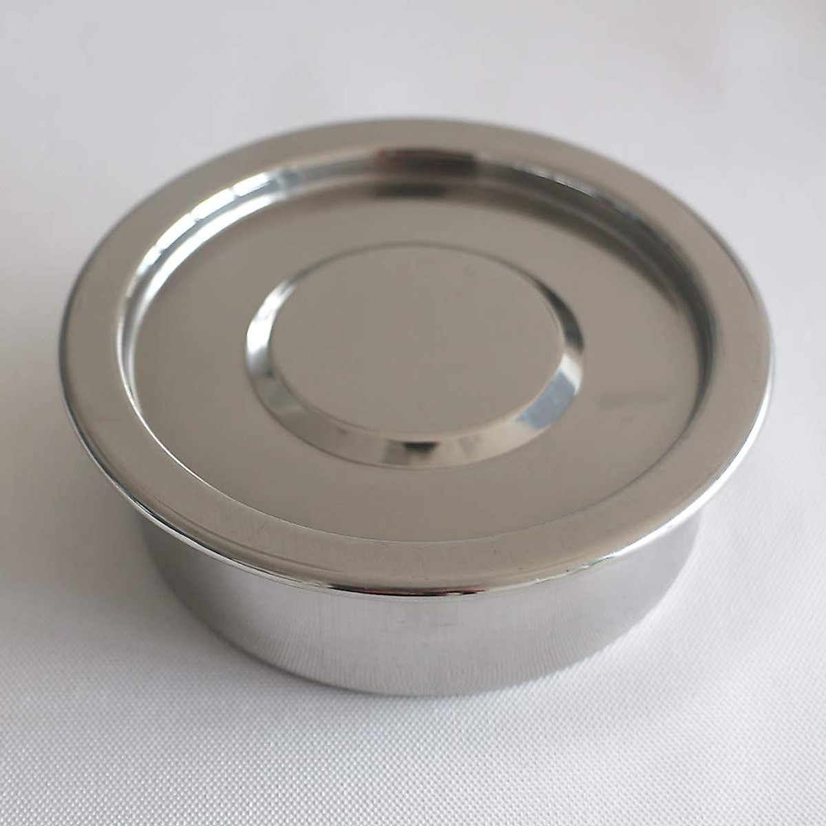 Adamas-Beta Test Sieve Pan and Lid for Chrome Plating Steel Frame φ20cm/8" Diameter Sieve