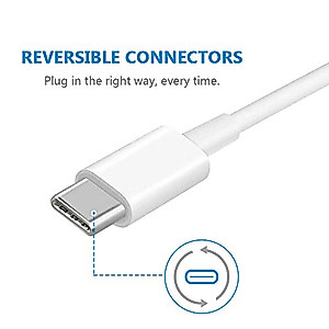 USB C Cable [3-Pack, 6.6ft] Type C Charger Fast Charging Cable, USB C Charging Cable for iPad Pro 12.9/11 Galaxy S10 S9 Plus, Note 10 9 LG, Type C Charger