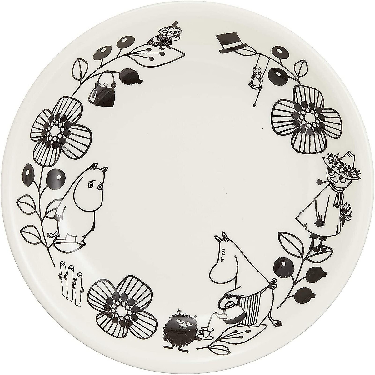 山加商店 MOOMIN MM1400-184 Moomin Valley Pasta Dish, Curry Dish, Set of 4, Nordic Tableware, Dish, Moomin Goods, Pasta Plate