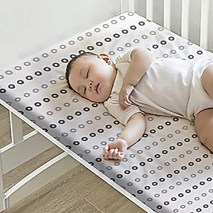 MooMoo Baby Crib Mattress Sheets 2 Pack Waterproof Toddler Crib Mattress Protectors Breathable and Hypoallergenic Fitted Crib 52''x28''