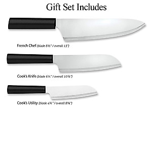 RADA 3-Piece Large Knife Set With Knife Sharpener