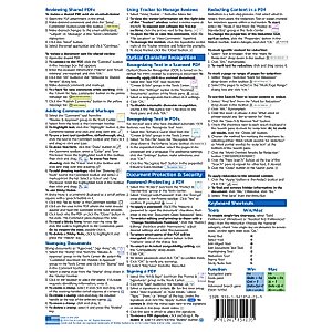 Adobe Acrobat Pro DC Introduction Quick Reference Training Tutorial Guide (Cheat Sheet of Instructions, Tips & Shortcuts - Laminated Card)