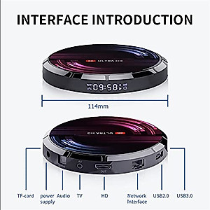 LXYFMS Retro Video Game Console, Super Console Built-in 3（EmuELEC/Android/CoreELEC）-in-1 System,4K UHD Output,Support PS1/PSP/NES/SEGA Saturn, Gifts for Men Who Have Everything