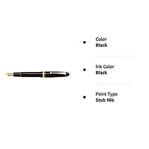 Pilot Fountain Pen Custom 742, Black Body, SU-Nib (FKK-2000R-B-SU)