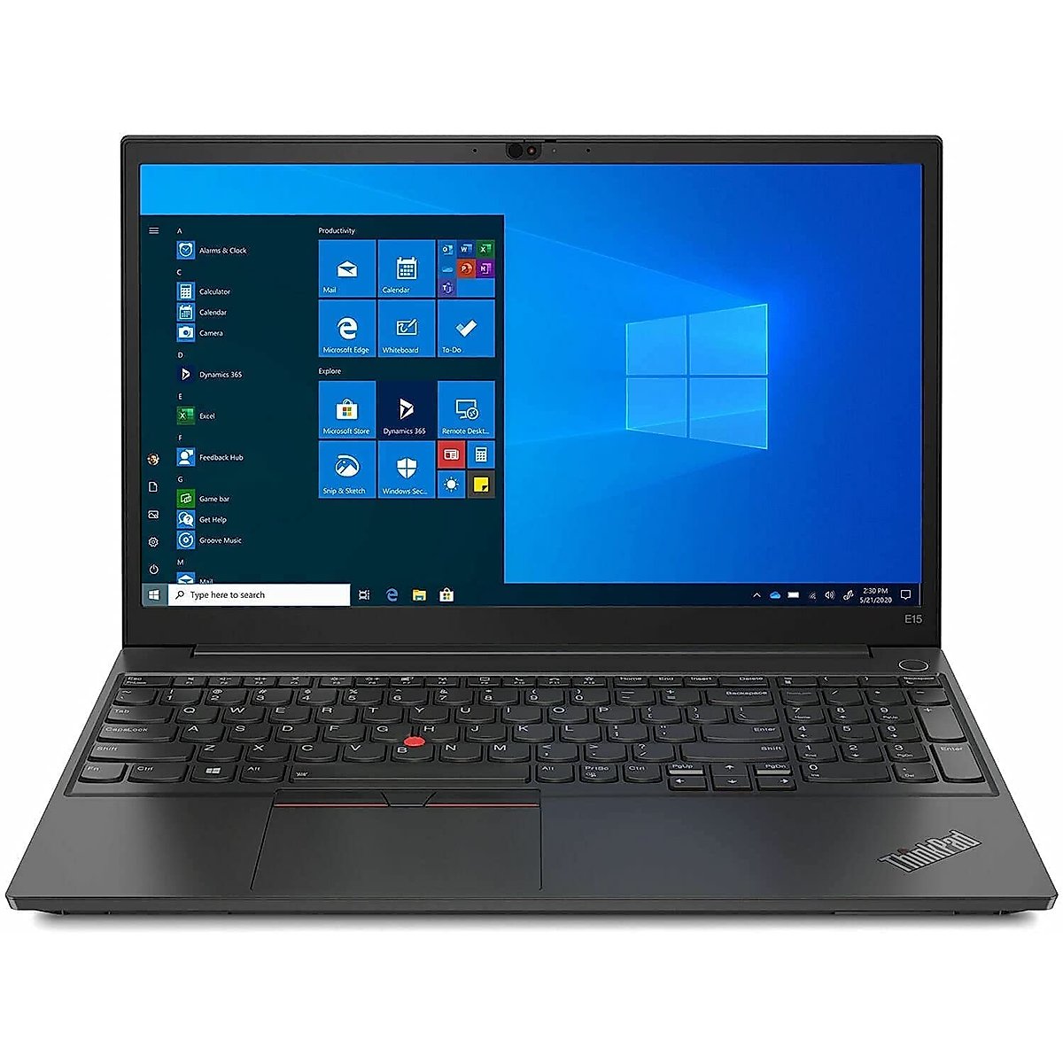 Lenovo ThinkPad E15 Gen 2 Intel Laptop, 15.6" FHD IPS Display, Intel 4-Core i7-1165G7 Processor, 32GB DDR4, 1TB PCIe SSD, Webcam, Backlit Keyboard, Fingerprint Reader, Thunderbolt 4, Windows 11 Pro