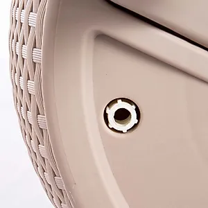 Lagoon Cancún Outdoor Cooler Bar/Cocktail/Coffee 3-in-1 Patio Table (White)