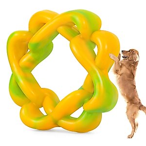 DAOZIJI Indestructible Dog Toys for Aggressive Chewers, Dog Chew Toys Rings for Aggressive Chewers Small Medium Large Breed, Interactive Dog Ring Toys for Boredom, Nylon Super Chewer Dog Toys Chew