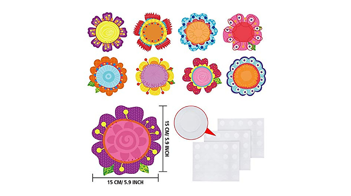 Springtime Flower Cut-Outs for Classroom & Party Decor