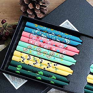 MEKBOK Handmade Japanese Chopsticks Reusable Natural Wooden Chopstick with Box, 5 Pairs Gift Set