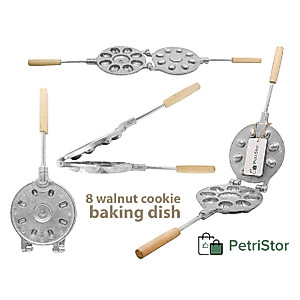 Walnut Cookie Mold Maker 8+1 flower - Walnut Cookie Maker - Oreshki Mold Maker - Орешница - Oreshki Maker - Oreshki Cookie mold - Walnut Cookie Form - Oreshnitsa Maker - Walnut Cookie Molds