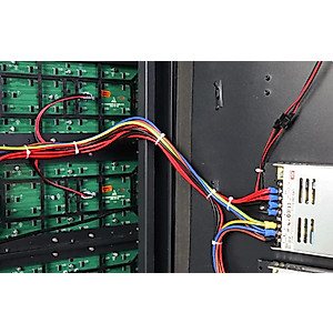 VISUALEDS 10pcs/lot LED Display Module Power Wire Cable 2.5sqm Pure Copper 60cm 1 Divided into 2 Cables for Two LED modules