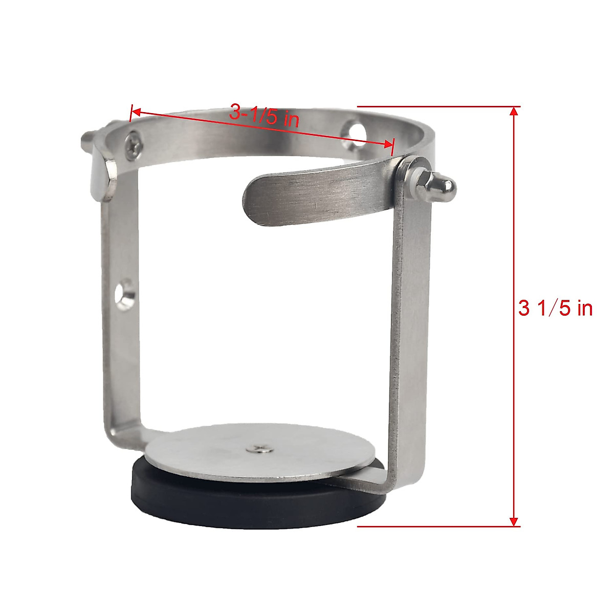 Universal Multidirectional Magnetic Cup Holder, Suitable for Placing All Kinds of Cups on Tractor, Lawnmower and Forklift, Horizontal Mounting Magnetic, Side Mounted Magnetic (1 Pack)