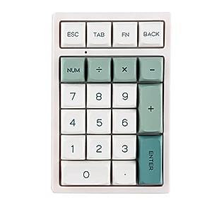 EPOMAKER TH21 21 Keys Hot Swappable Mechanical Gaming Numpad, 3 Modes(2.4Ghz/Bluetooth 5.0/Wired) Programmable RGB Numeric Keypad with PBT Keycaps for Win/Mac (Botanic Garden, Flamingo Switch)