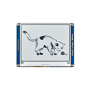 Waveshare 4.2inch E-Ink Display Module Compatible with Raspberry Pi 5/4B/3B/Zero/Zero W/Zero 2W/Pico/Pico W/Pico WH, 400x300 Resolution SPI Interface