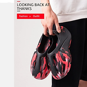 Foam Runner Shoes, Unisex Foam Runner Sneakers Pillow Cloud Shoes Non-Slip Lightweight Breathable Soft Fashion Sandals,Camouflage D,10.5/9.5