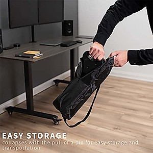 VIVO Universal Heavy Duty Mobile Tripod Trolley Designed for DSLR Cameras, Videos, Studio Lights, Adjustable Professional Tripod Dolly with Wheels, Black, CART-CAM1