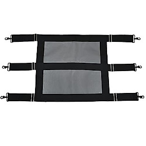 vomvomp Adjustable Horse Stall Guard Keep Horse Securely in Stall with Mesh Allow Air Flow