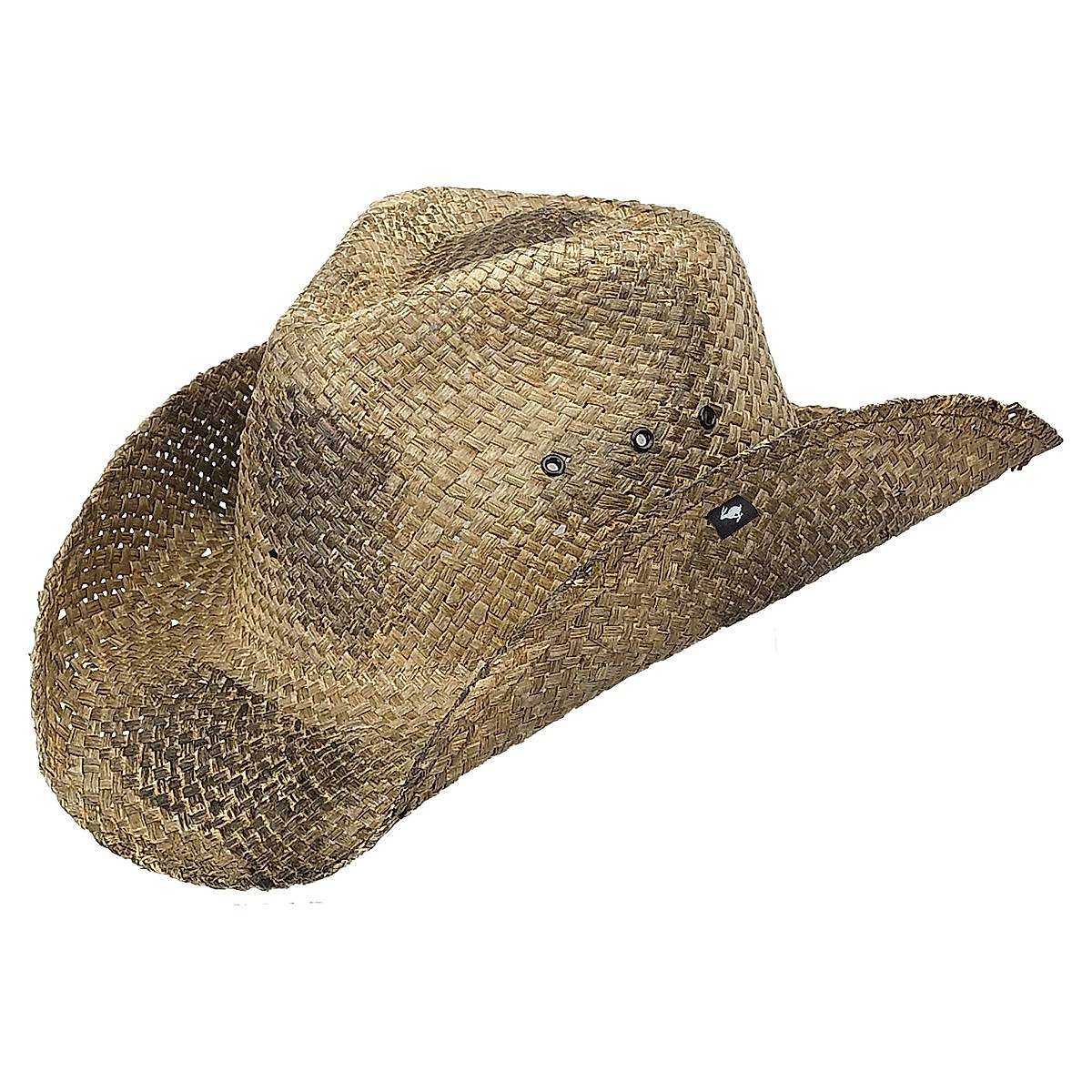 Peter Grimm Drifter Hats, Woven Straw Hat Unisex, Cowboy & Cowgirl (Black, Maverick)