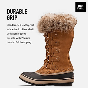 Sorel Women's Winter Boots, Brown Camel Brown Black, 10