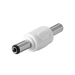 uxcell 10Pcs DC Power Connector Adapter 5.5mmx2.1mm Male to Male Plug Cable Jack Converter for Laptop CCTV Camera Strip Lighting White