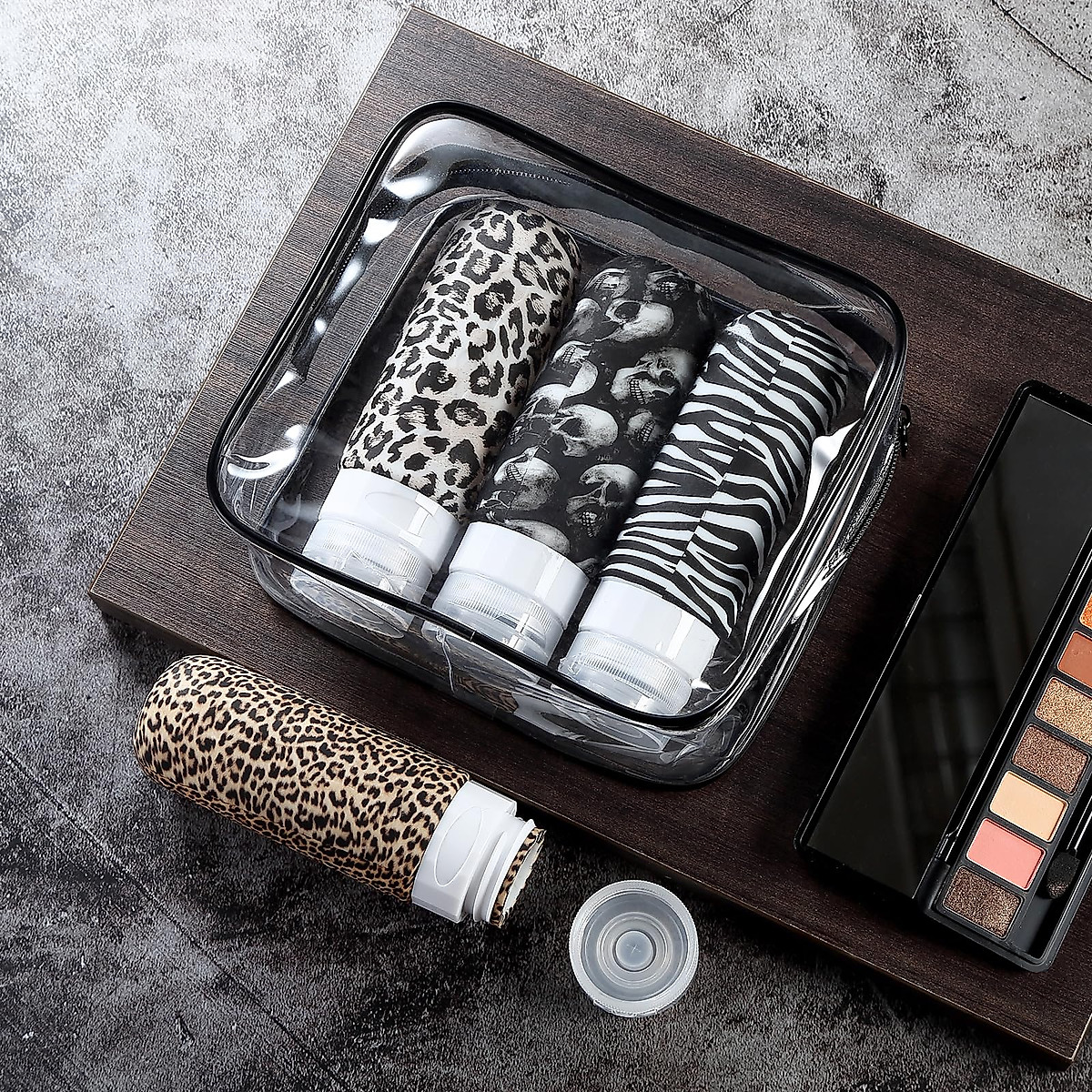 Mrsdry Travel Bottles Set for Toiletries 16 Pack, Leakproof Travel Containers for Toiletries TSA Approved Silicone Travel Accessories Squeezable Refillable 3oz, for Shampoo Conditioner Lotion